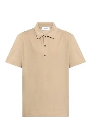 FERRAGAMO Polo With Logo - Beige