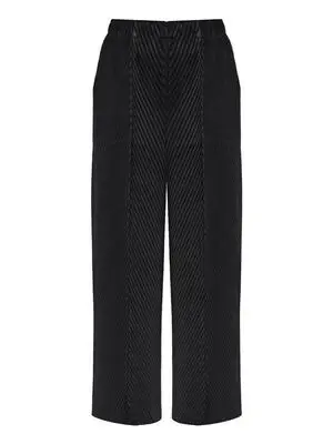 Issey Miyake Pleated Trousers - Black