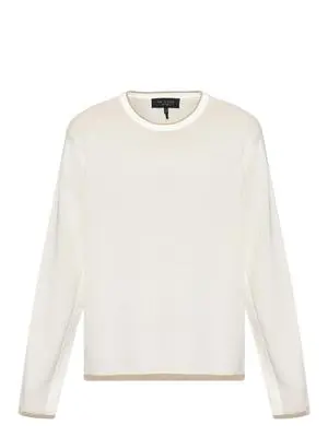 Rag & Bone Crew Neck Knit Sweater - Cream