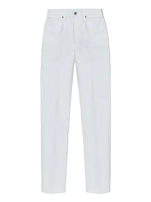 Fendi Tapered Cotton Jeans - White