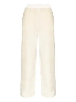 Moncler Logo Pants - Cream
