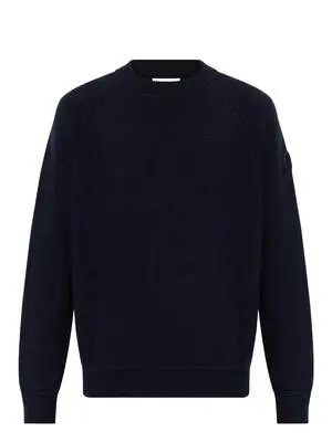 Moncler Wool And Cashmere Sweater - Navy Blue