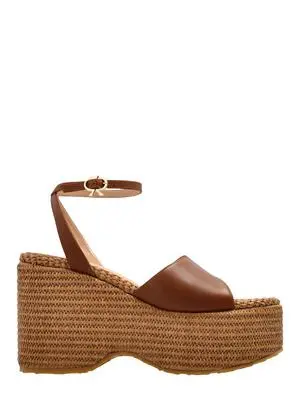 GIANVITO ROSSI Thalia Wedge Sandals - Brown