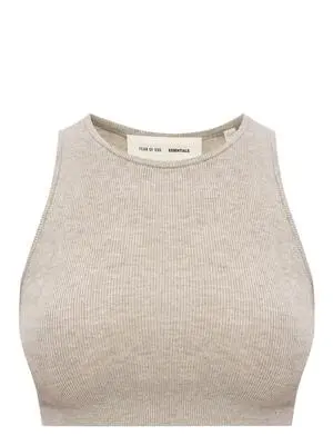 Fear Of God Short Knitted Top - Beige
