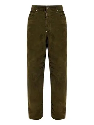 Dsquared2 Loose Corduroy Trousers - Green