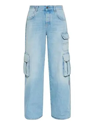 Off-White Pockets Jeans - Blue
