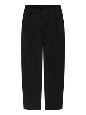 Bottega Veneta Wool Creased Trousers - Black