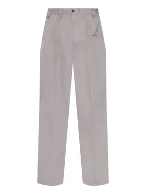 MAISON MARGIELA Wide-leg Cotton Trousers - Grey