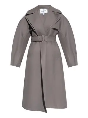 ALAÏA Wool-Blend Mid-Calf Coat