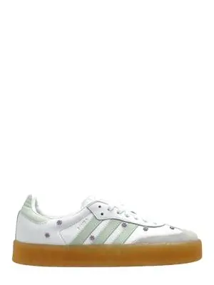 Adidas Originals By Alexander Wang Sambae Leather Sneakers - White