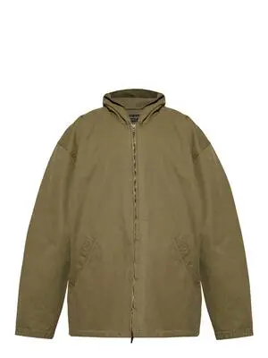 Balenciaga Hooded Cotton Jacket - Green