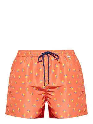 Paul Smith Printed Swim Shorts - Orange