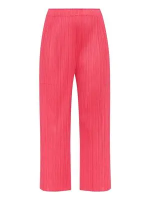 Issey Miyake Pleated Calf-length Trousers - Pink