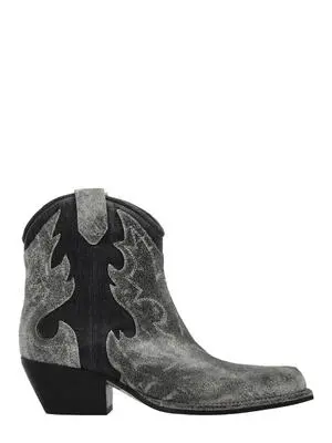 VIC MATIE Heeled Ankle Boots - Grey