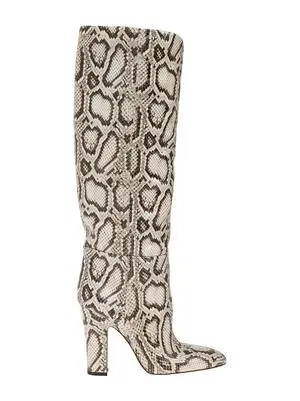 PARIS TEXAS Paris Texas Lavinia Snakeskin Heeled Boots