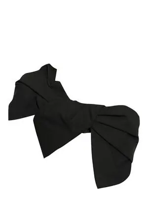 Cult Gaia Asymmetrical Top With Bow Detail - Black