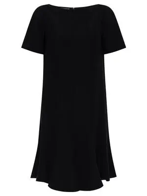 Emporio Armani Short-sleeve A-line Dress - Black