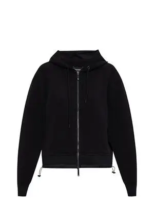 Emporio Armani Hooded Zip-up Sweatshirt - Black