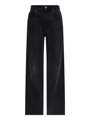 Isabel Marant Étoile Rodayna Wide-leg Jeans - Black