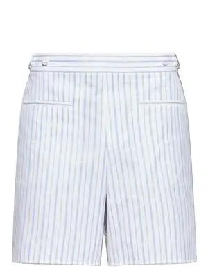 Alexander McQueen Striped Pattern Shorts - Light Blue
