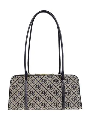 Tory Burch T Monogram Small Shoulder Bag - Beige