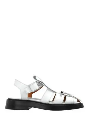 Alexander McQueen Leather Sandals - White
