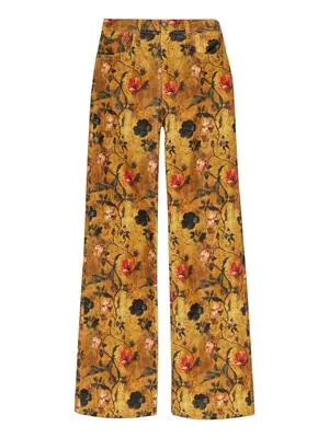 R13 Floral Print Trousers - Brown