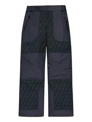 Fendi Monogram Ski Trousers - Navy Blue