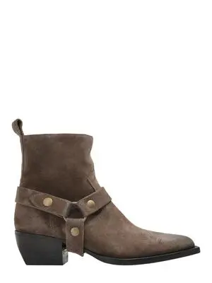 Golden Goose Leather Ankle Boots - Brown