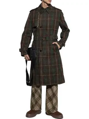 Burberry Vintage Effect Trench Coat - Brown