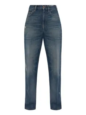 Golden Goose Vintage Effect Jeans - Blue