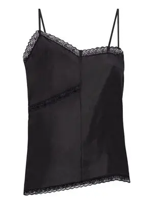 MAISON MARGIELA Silk Strap Top - Black