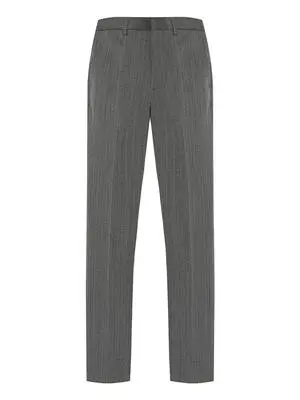 TOD’S Creased Pinstripe Trousers - Grey