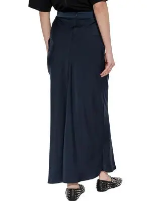 ALLSAINTS Alexia Maxi Skirt - Navy Blue
