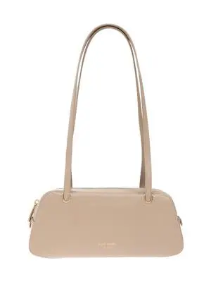 Kate Spade New York Leather Shoulder Bag - Beige