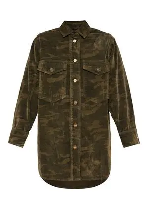 ALLSAINTS Faye Corduroy Shirt Dress - Green
