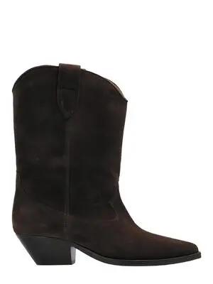 Isabel Marant Étoile Isabel Marant Duerto Suede Heeled Ankle Boots Brown