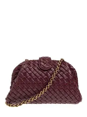 Bottega Veneta Lauren 1980 Small Clutch - Burgundy