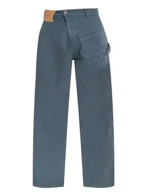 JW Anderson Jeans With Logo - Blue
