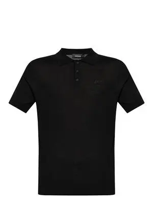 Dsquared2 Wool Polo Shirt - Black