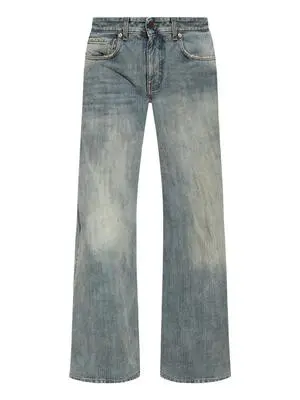 Balenciaga Jeans With Vintage Effect - Blue