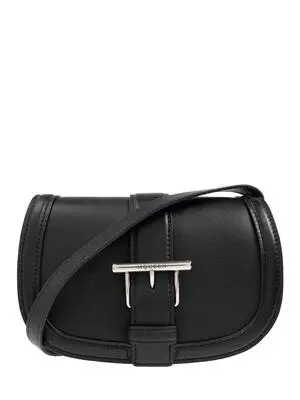 Alexander McQueen Leather Mini T-bar Satchel - Black