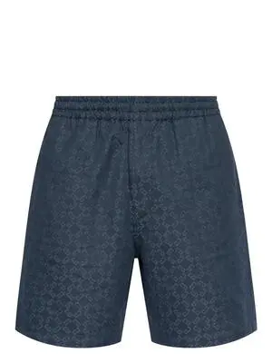 Givenchy Logo Pattern Shorts - Navy Blue