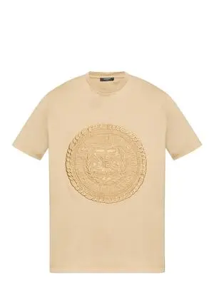 Balmain T-shirt With Logo - Beige