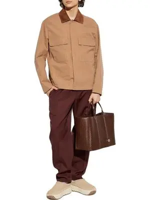 Fendi Jacket With Pockets - Brown
