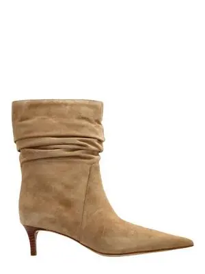 Michael Kors Dawn' Suede Ankle Boots - Beige