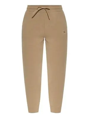 Burberry Logo Trousers - Beige