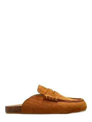 JW Anderson Leather Slides - Brown