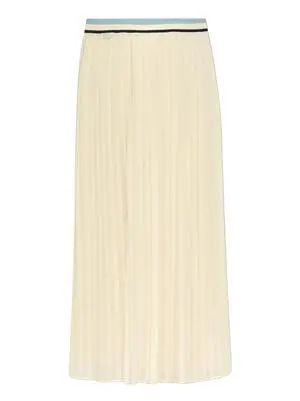 Moncler Gonna Pleated Skirt - Cream