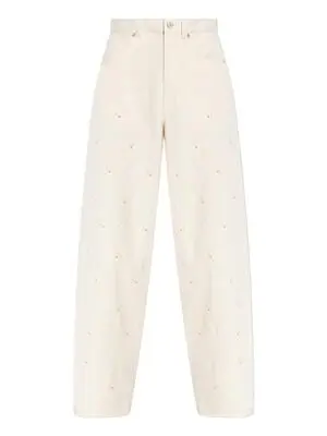 MARNI Trousers With Embroidered Pattern